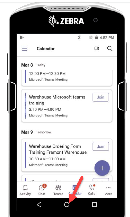 Microsoft Teams Access on Zebra Handheld – Peet's Coffee - DSD Operations
